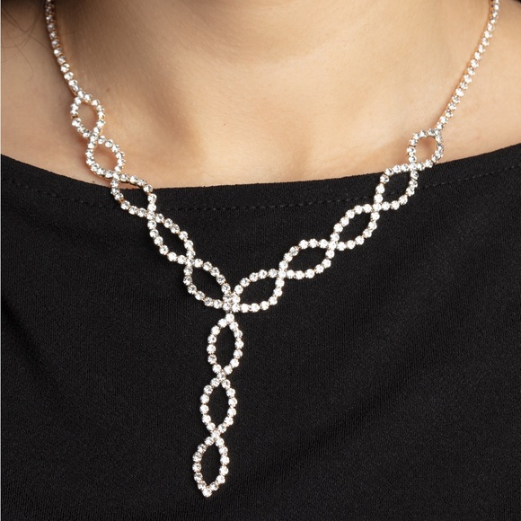 Jewelry | Infinitely Icy Gold Necklace | Poshmark